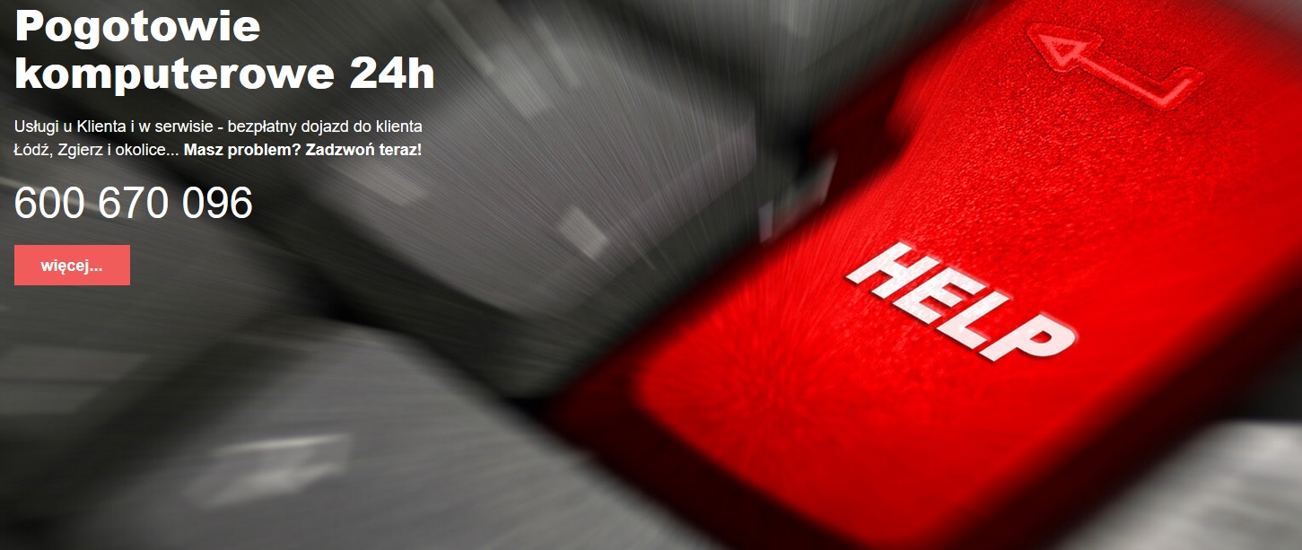 O nas Pogotowie komputerowe, serwis, sprzedaż Łódź, Zgierz okolice